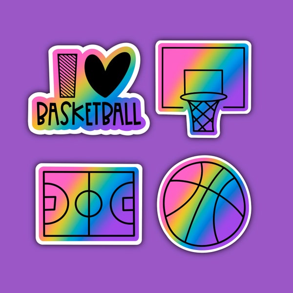 Basketball Stickers - Etsy