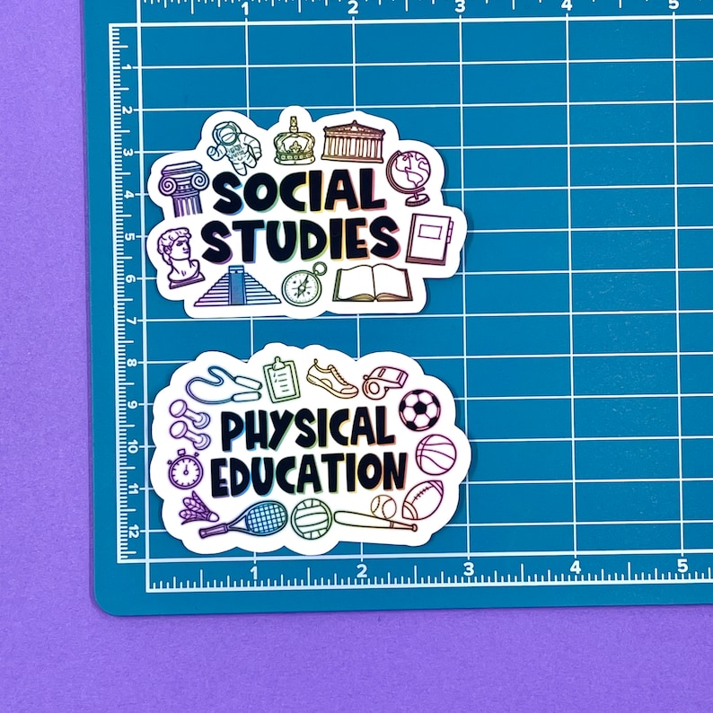 Choice of School Subject Sticker | Math English Science Social Studies ...