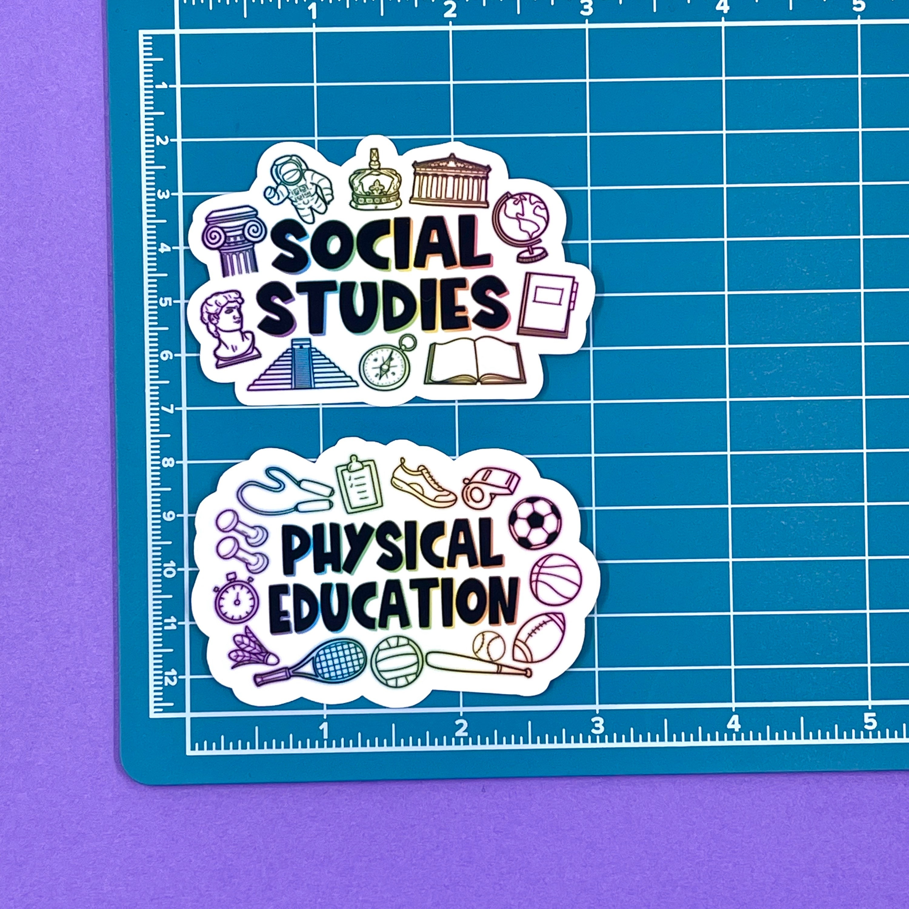Choice of School Subject Sticker | Math English Science Social Studies ...