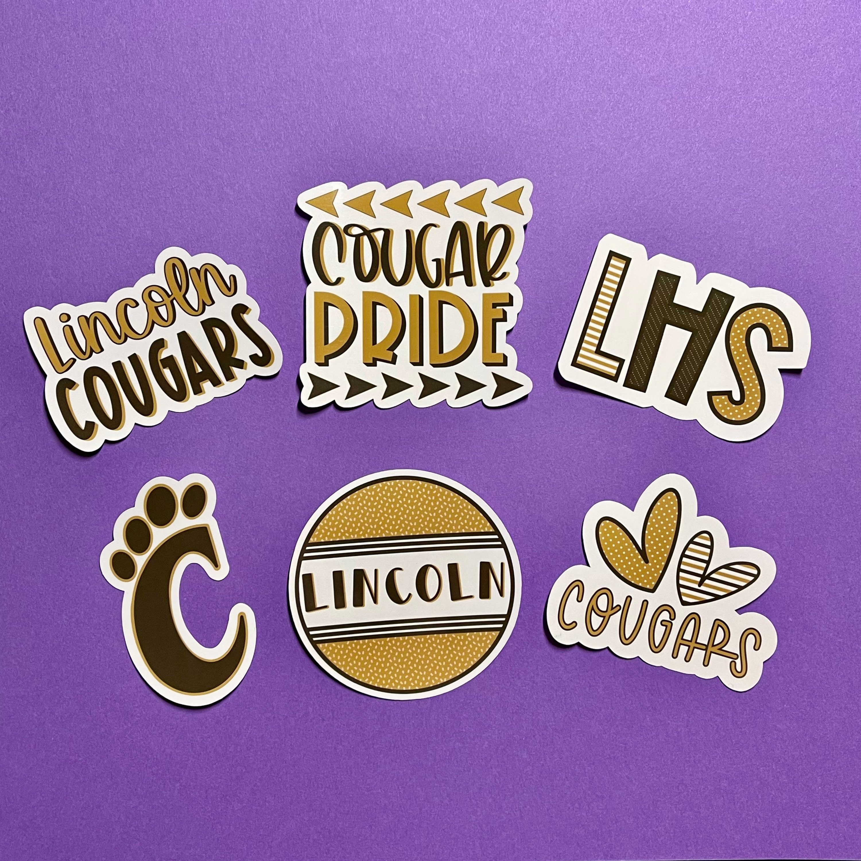 CUSTOM School Spirit Sticker Pack of 6 | Your School, Your Mascot, Your ...