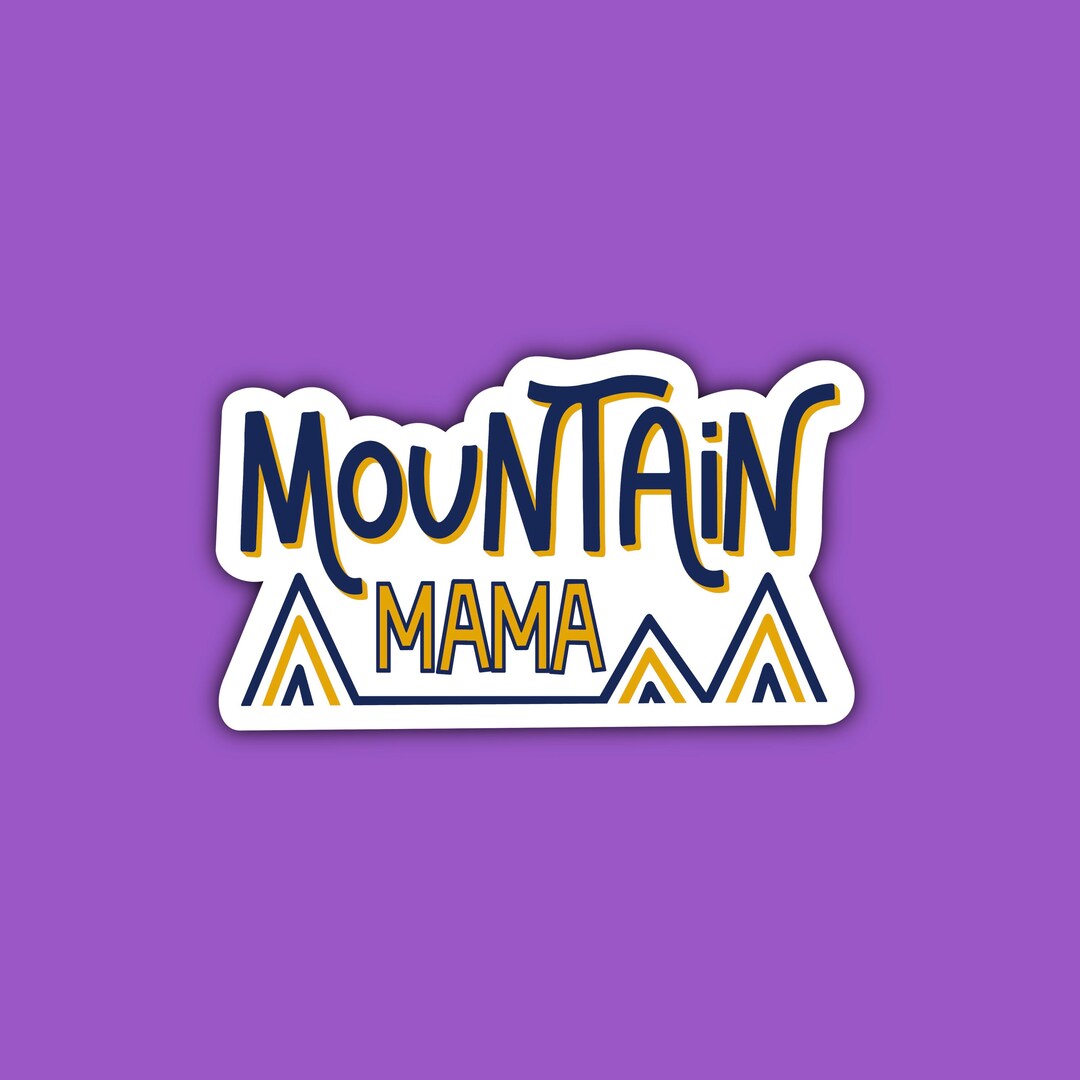 Mountain Mama Sticker | WV | West Virginia | Blue and Gold | Decal ...