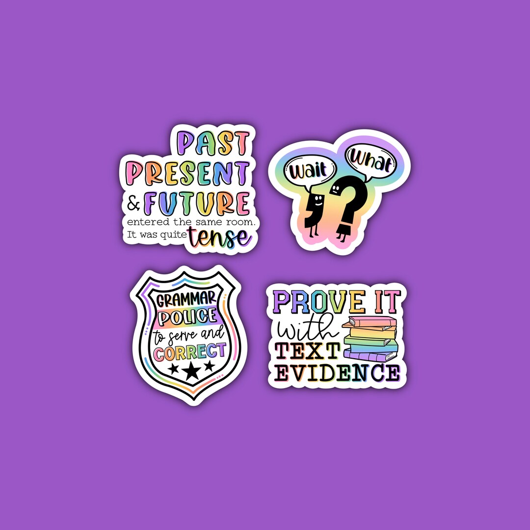 MINI English Teacher Sticker Pack #2 | 1" Stickers | Colorful | Small ...