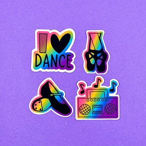 I Love Dance Sticker Pack | Dancer | Ballet | Tap | Colorful | Decal ...
