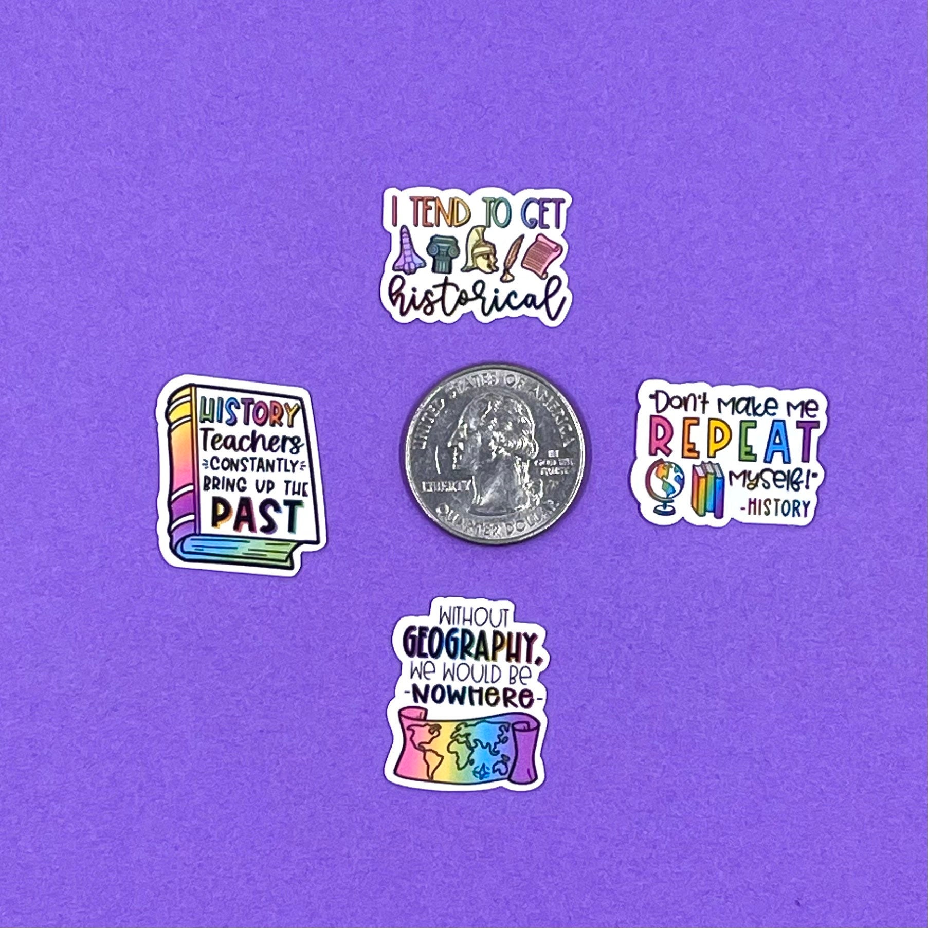 MINI Social Studies Teacher Sticker Pack 1 Stickers - Etsy