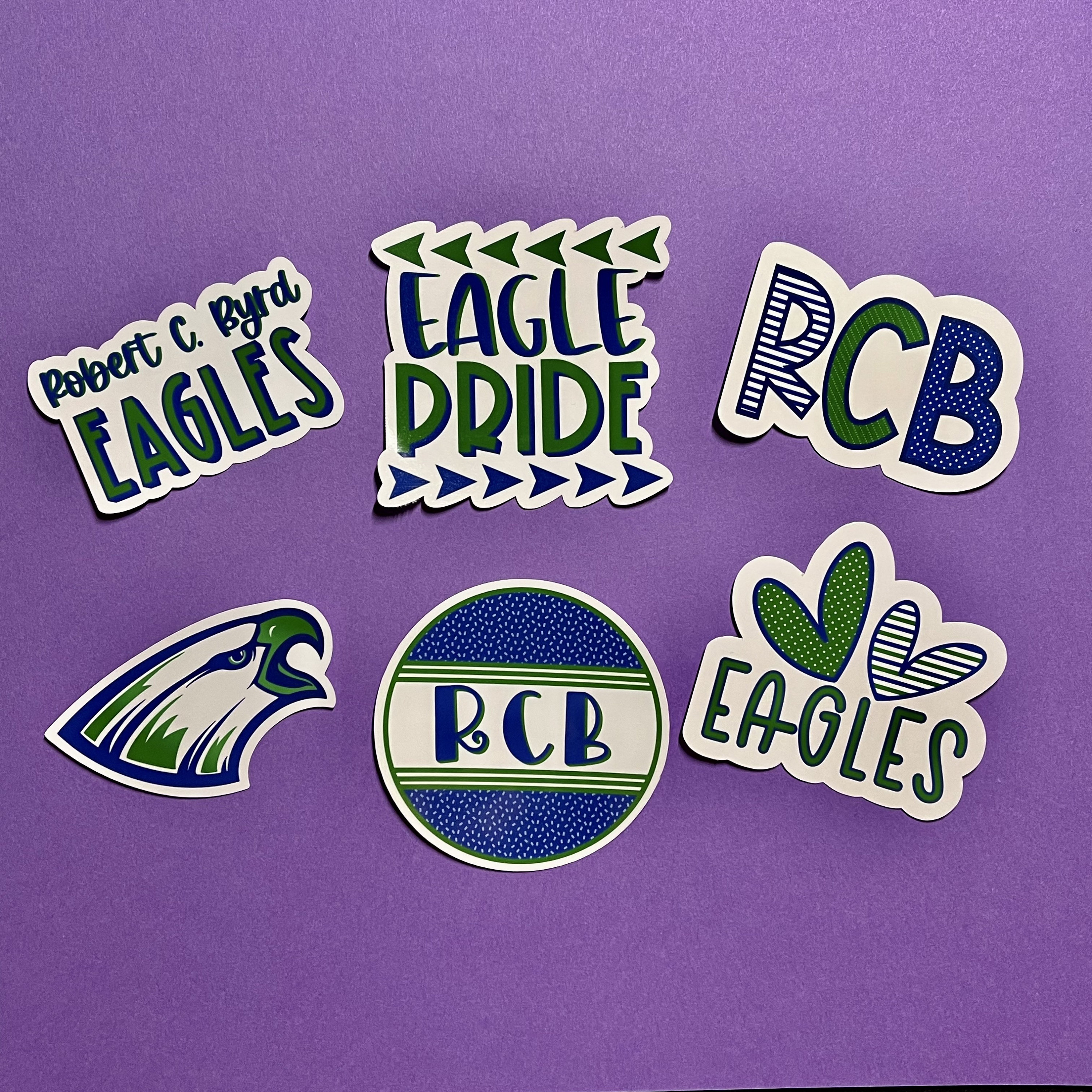 CUSTOM School Spirit Sticker Pack of 6 | Your School, Your Mascot, Your ...