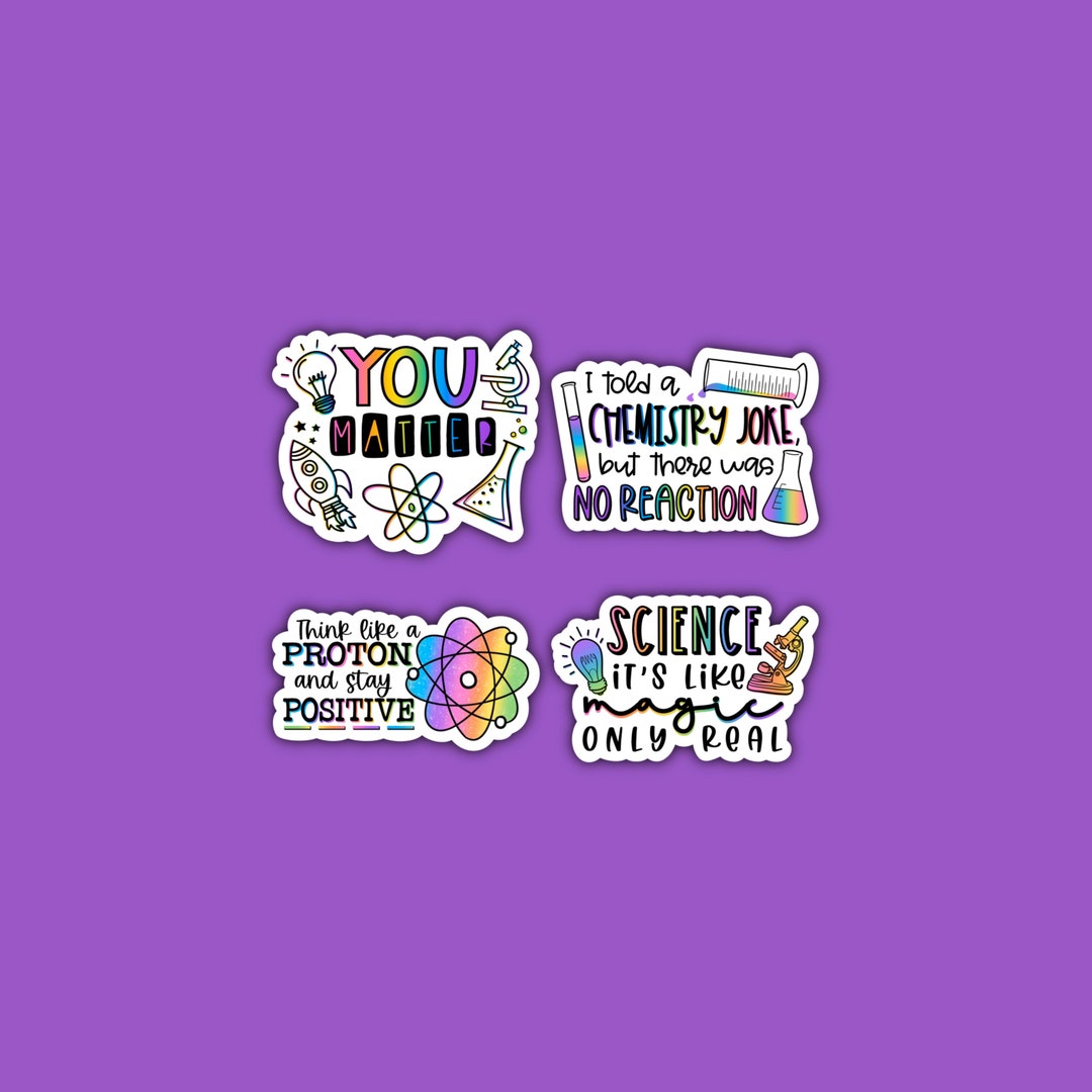MINI Science Teacher Sticker Pack 1 Stickers - Etsy