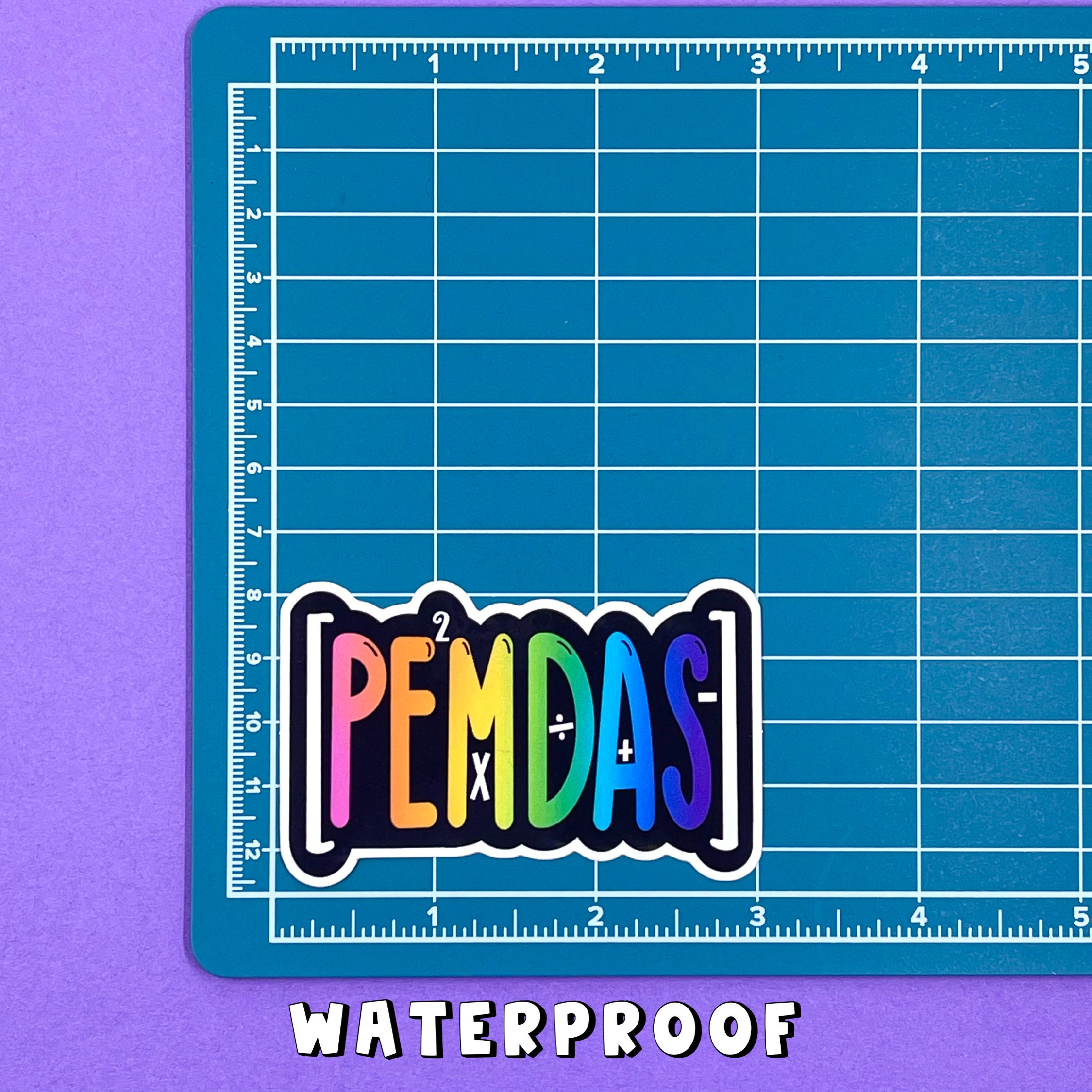 PEMDAS Sticker Math Teacher Math Humor Colorful Decal | Etsy