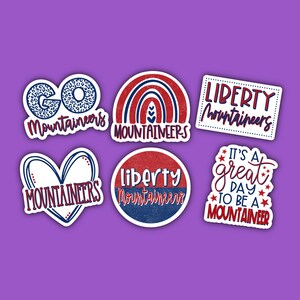 CUSTOM School Spirit Sticker Pack #2 | 6 Stickers | Your School, Your ...