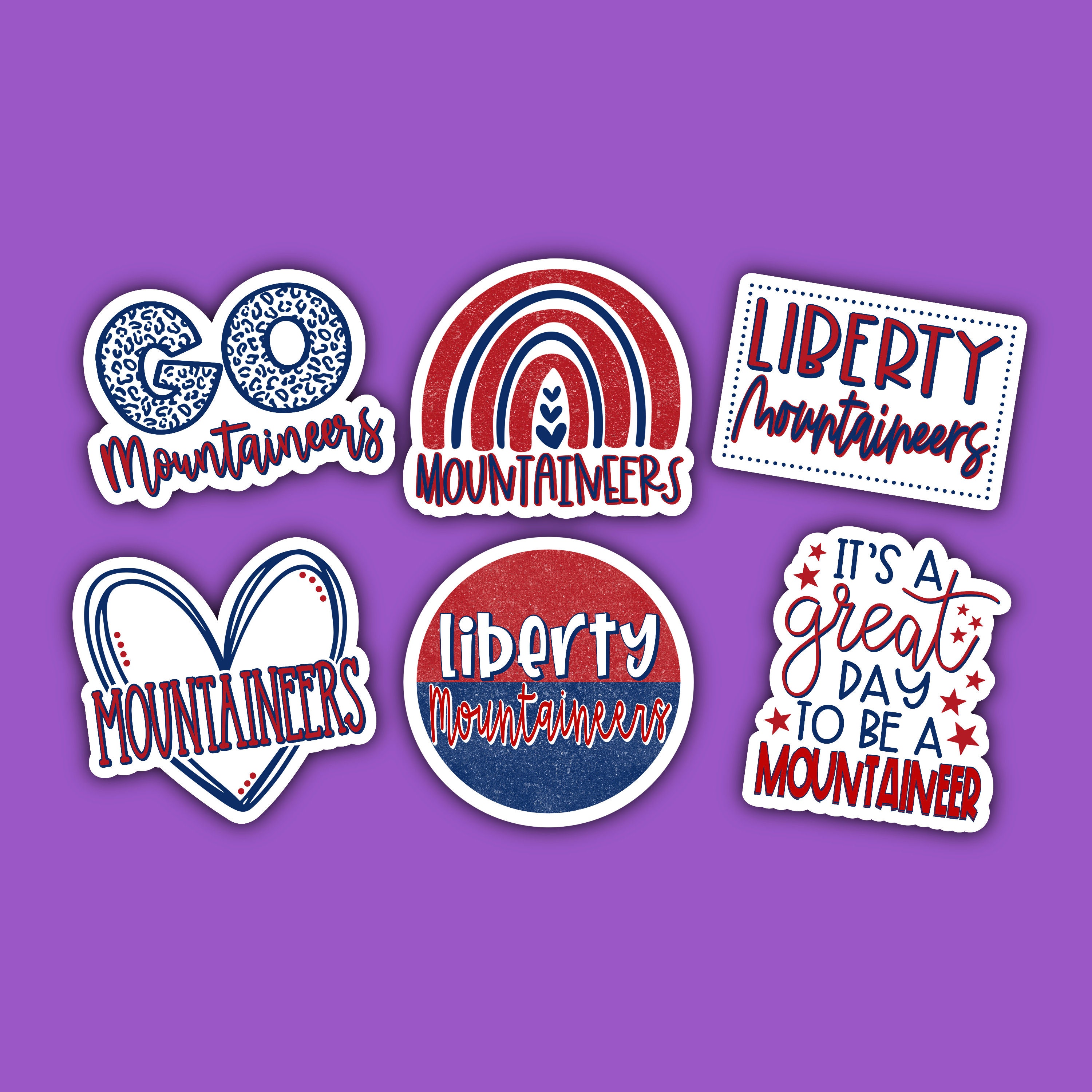 CUSTOM School Spirit Sticker Pack #2 | 6 Stickers | Your School, Your ...