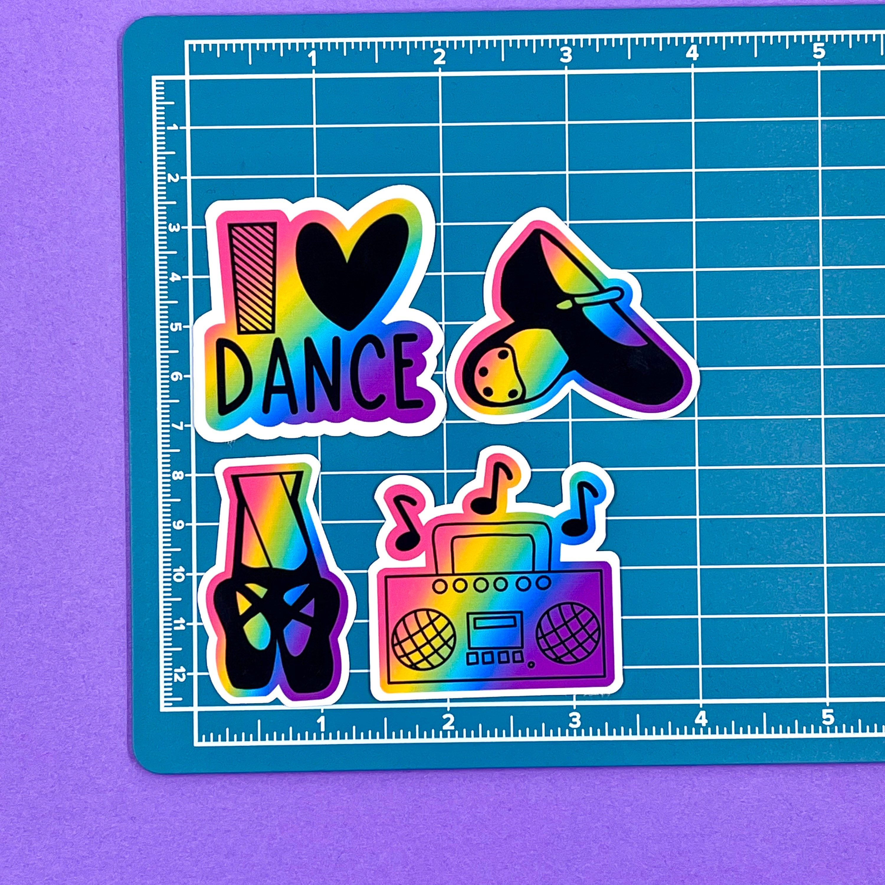 I Love Dance Sticker Pack Dancer Ballet Tap Colorful | Etsy