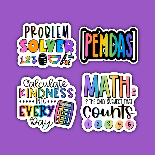 Math Decal - Etsy