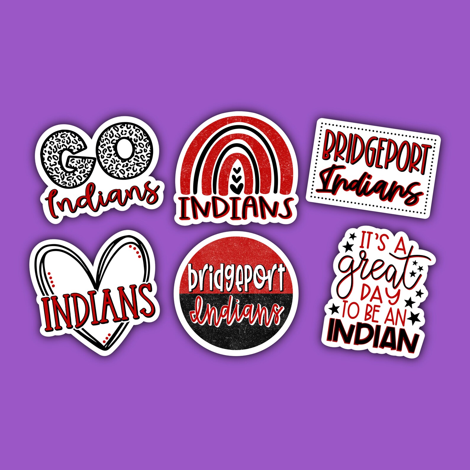 CUSTOM School Spirit Sticker Pack #2 | 6 Stickers | Your School, Your ...