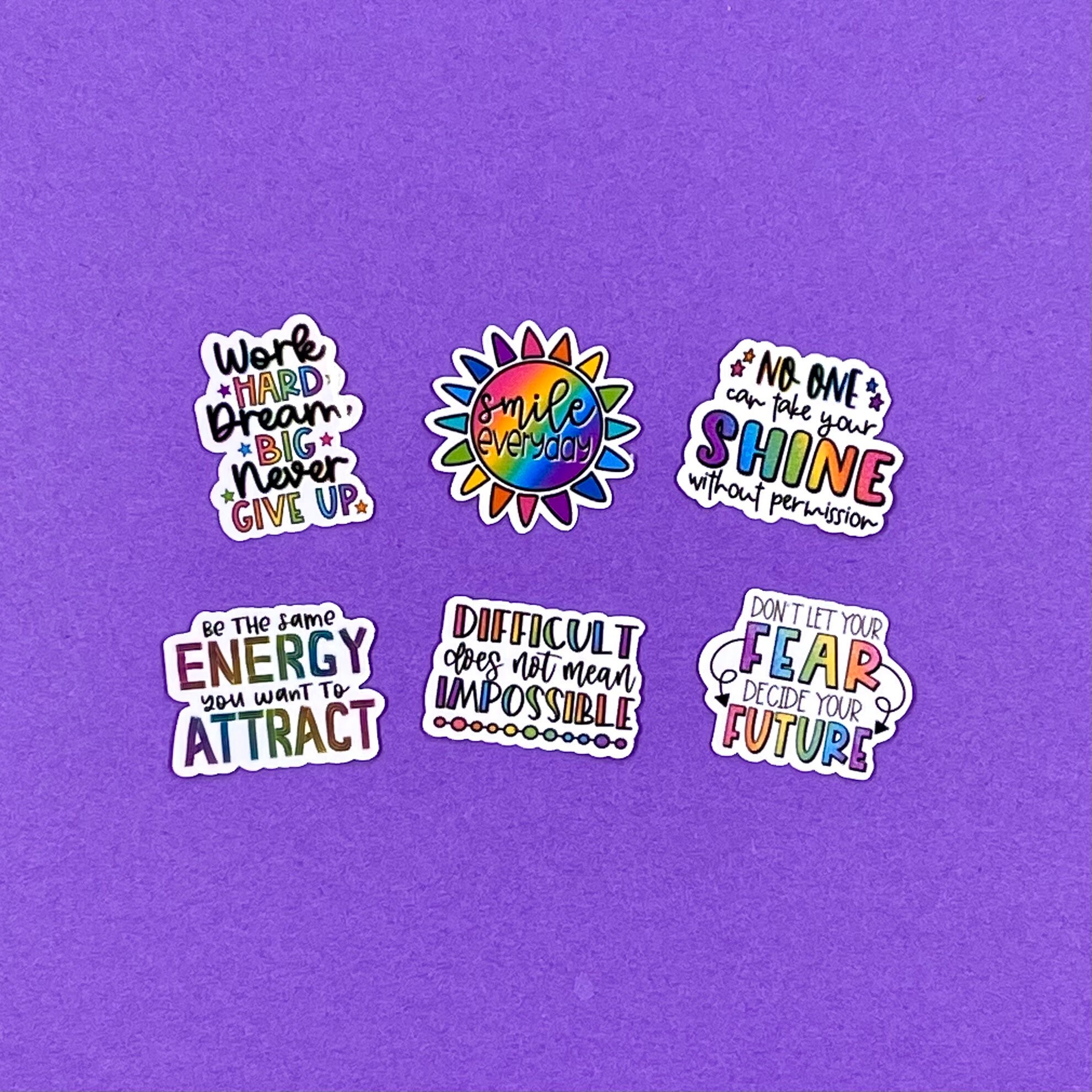 MINI Positivity Quotes Pack 2 1 Stickers - Etsy