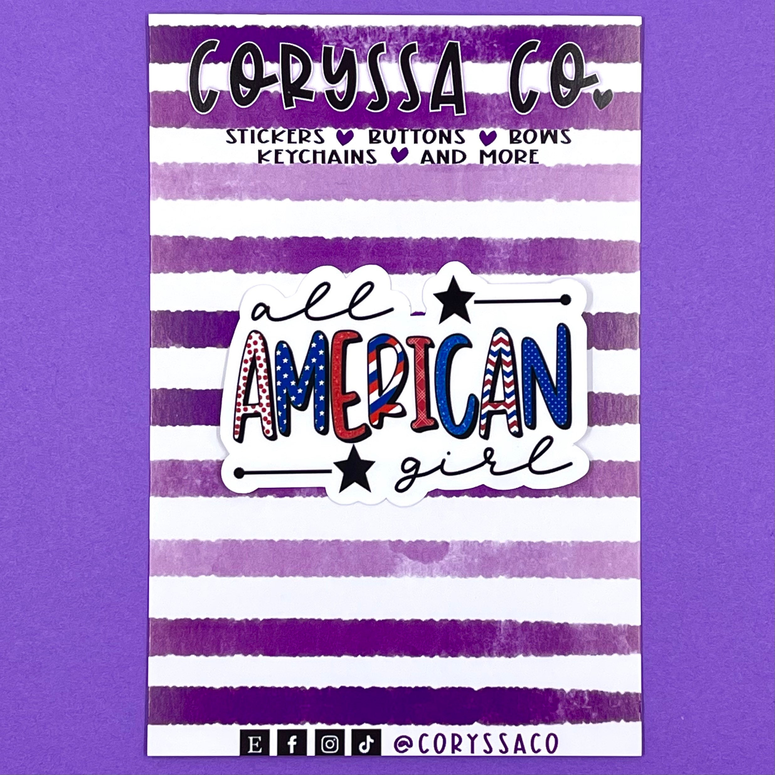 All American Girl Sticker / ESTADOS UNIDOS / Estados Unidos de | Etsy