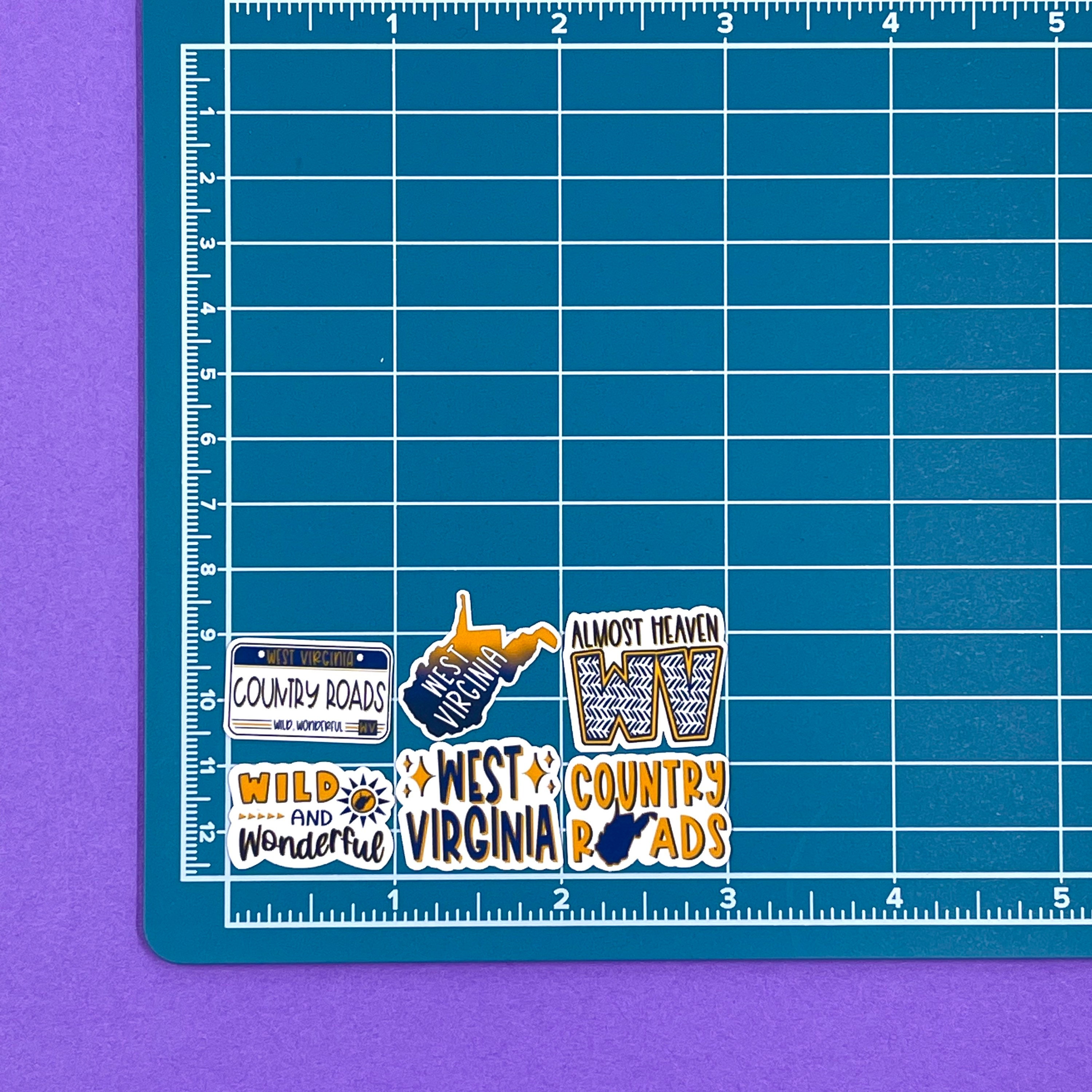 MINI West Virginia Sticker Pack 2 1 Stickers WV - Etsy