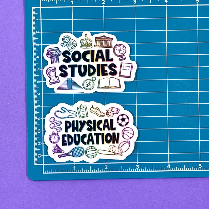 Choice of School Subject Stickers | Course Labels | School Subject ...
