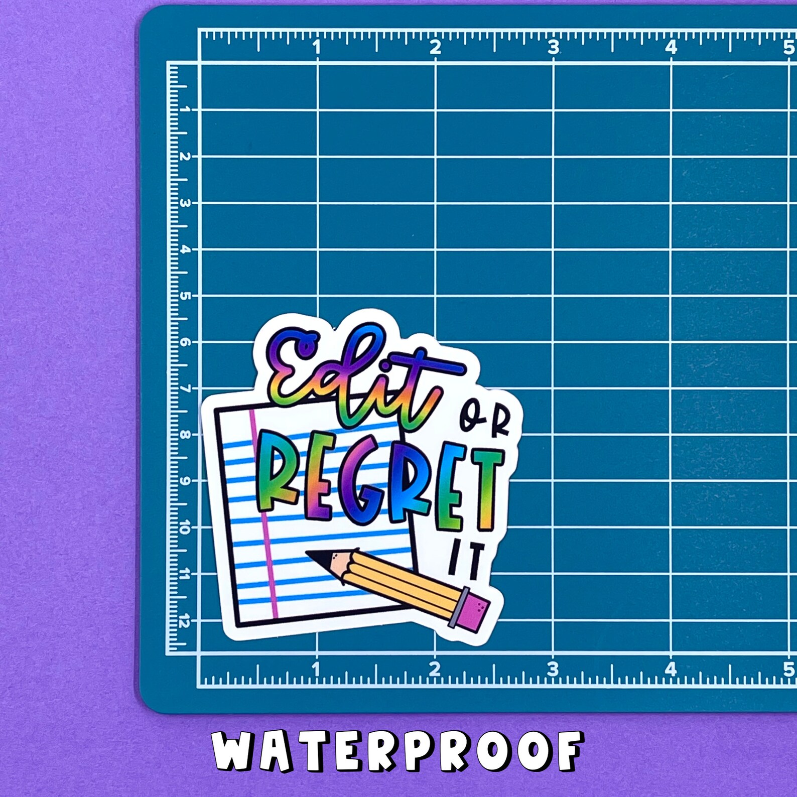 Edit or Regret It Sticker English Teacher Sticker ELA - Etsy