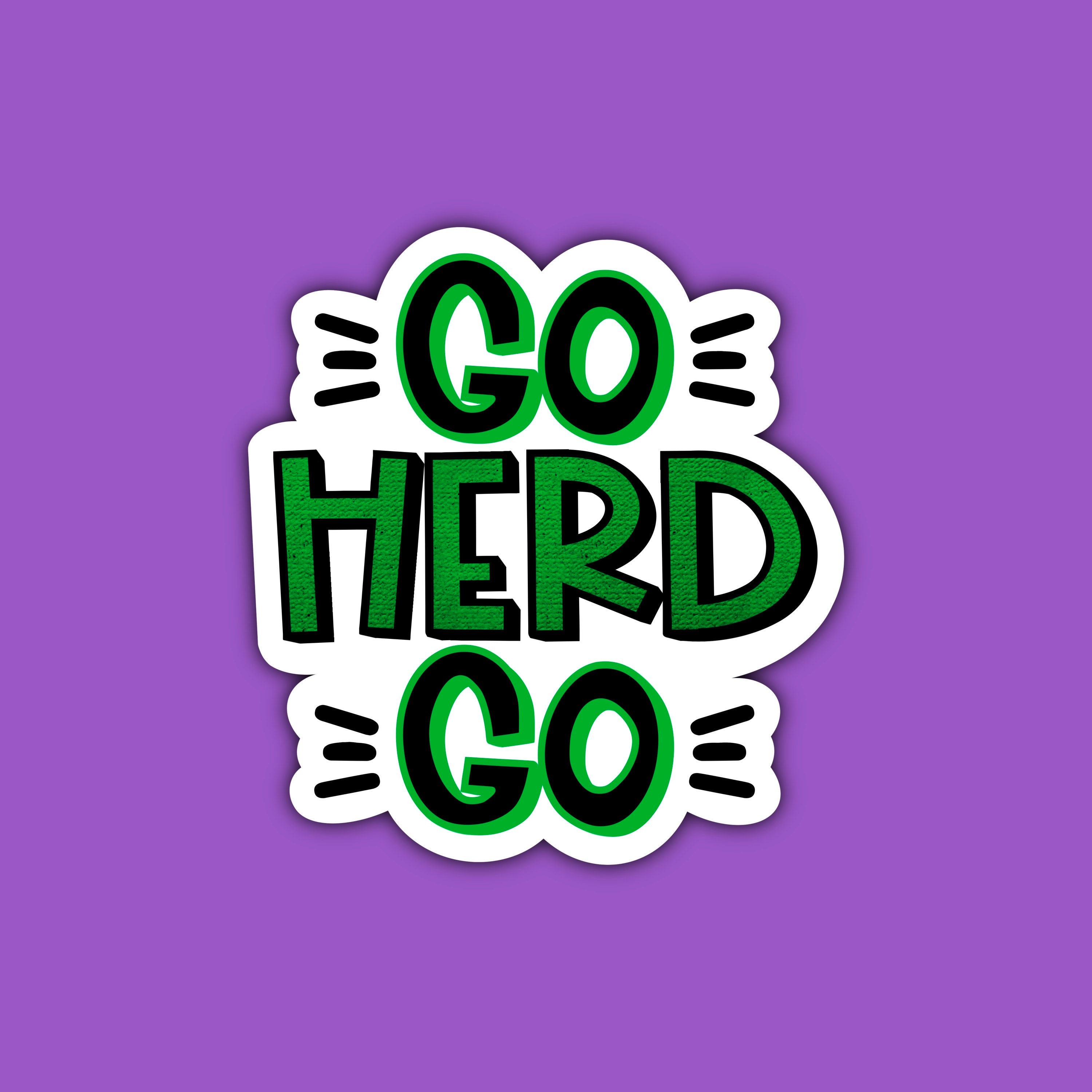 Go Herd Go Sticker Marshall Inspired West Virginia Sticker | Etsy