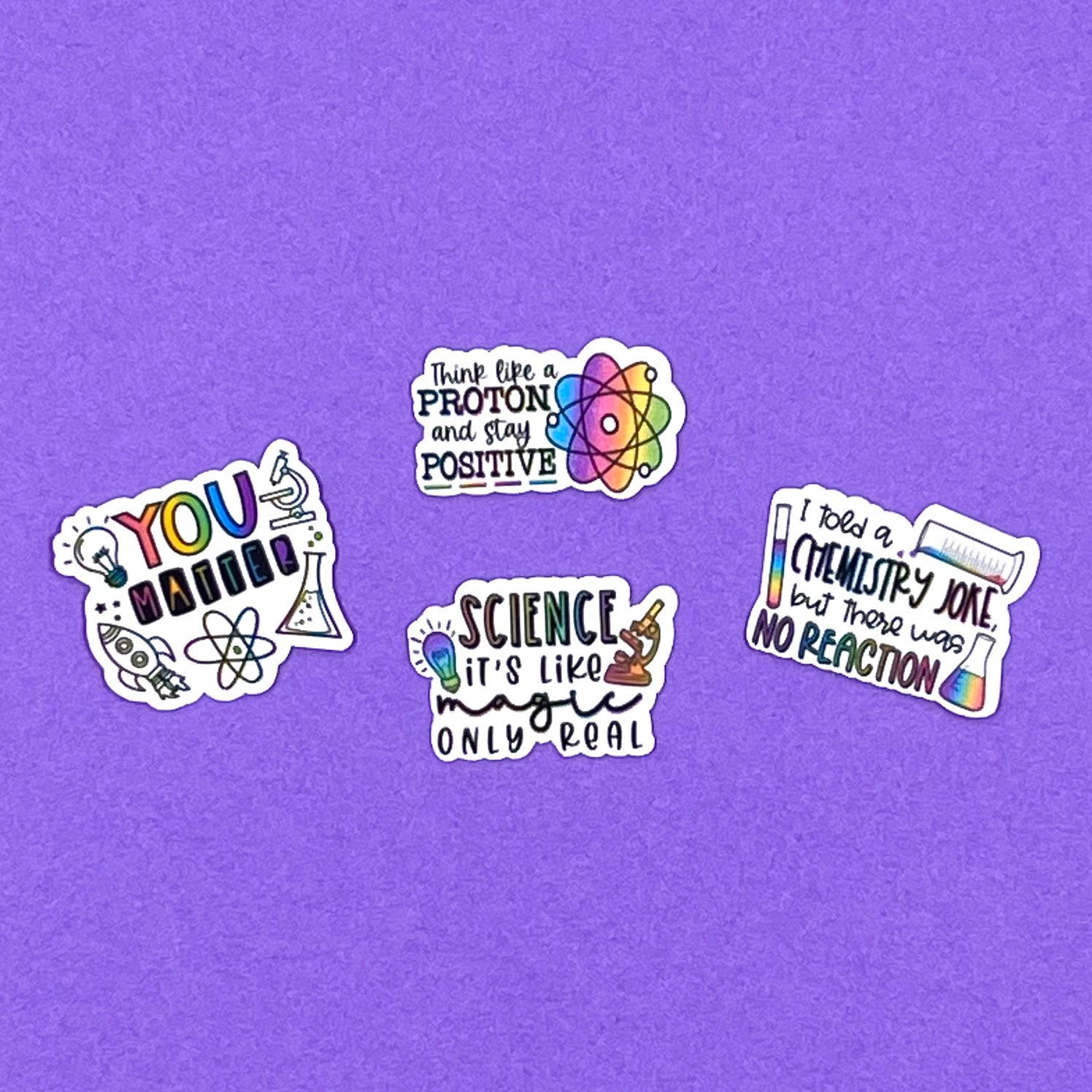 MINI Science Teacher Sticker Pack 1 Stickers - Etsy