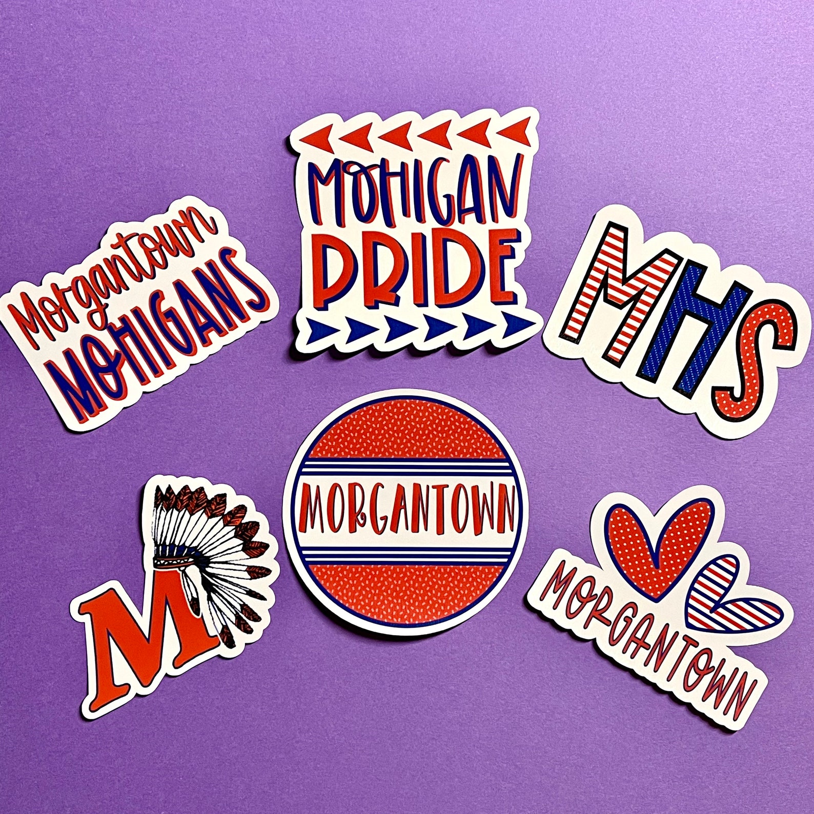 CUSTOM School Spirit Sticker Pack of 6 | Your School, Your Mascot, Your ...