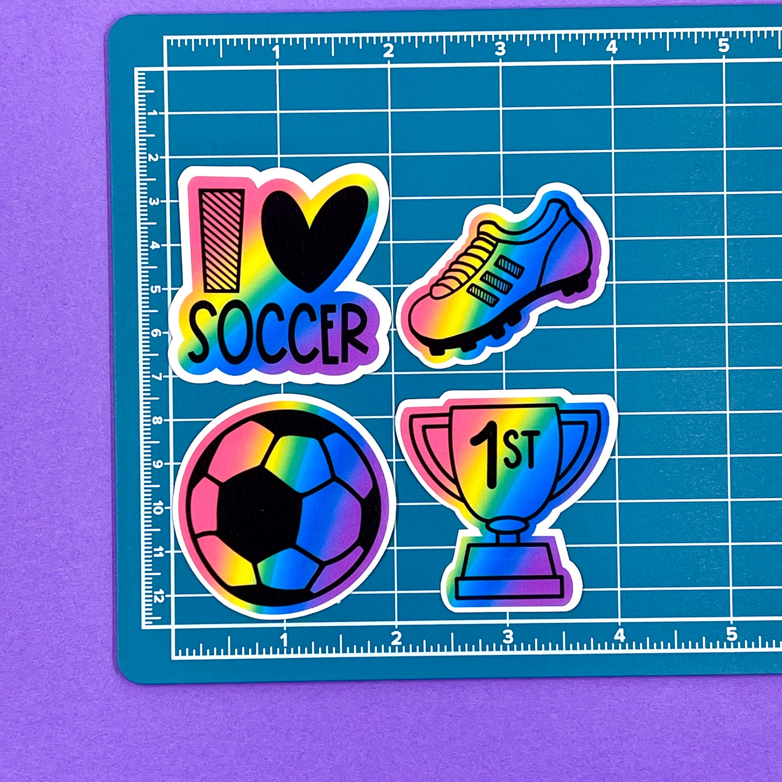 I Love Soccer Sticker Pack | Soccer Fan | Soccer Ball | Soccer Cleats ...