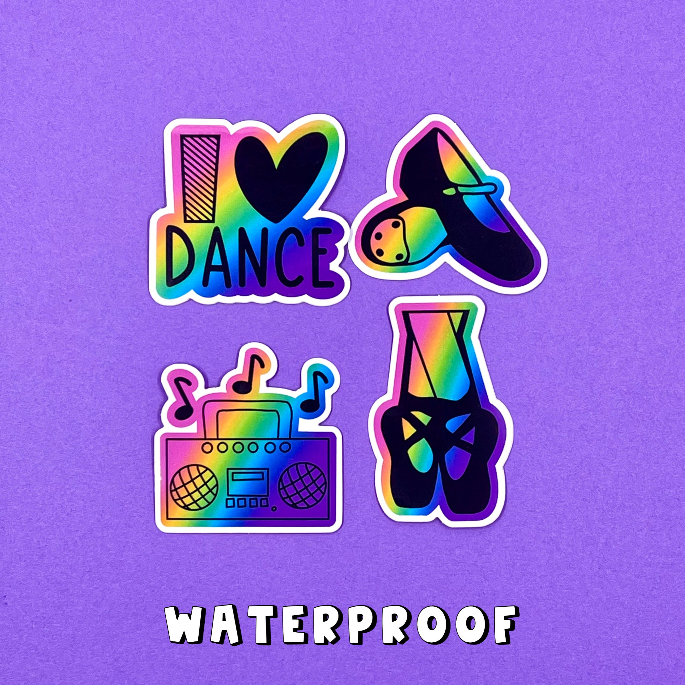 I Love Dance Sticker Pack | Dancer | Ballet | Tap | Colorful | Decal ...