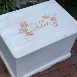 Lovely Lotus Chest - Hope Chest - Toy Box - Etsy