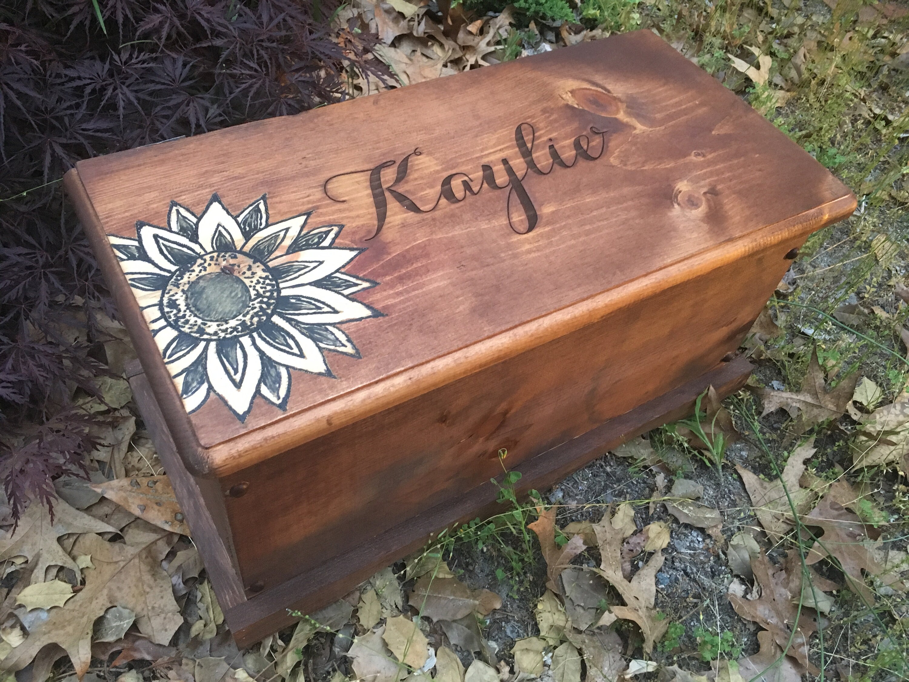 Sunflower Toy Box, Toy Chest, Storage, Hope Chest - Etsy