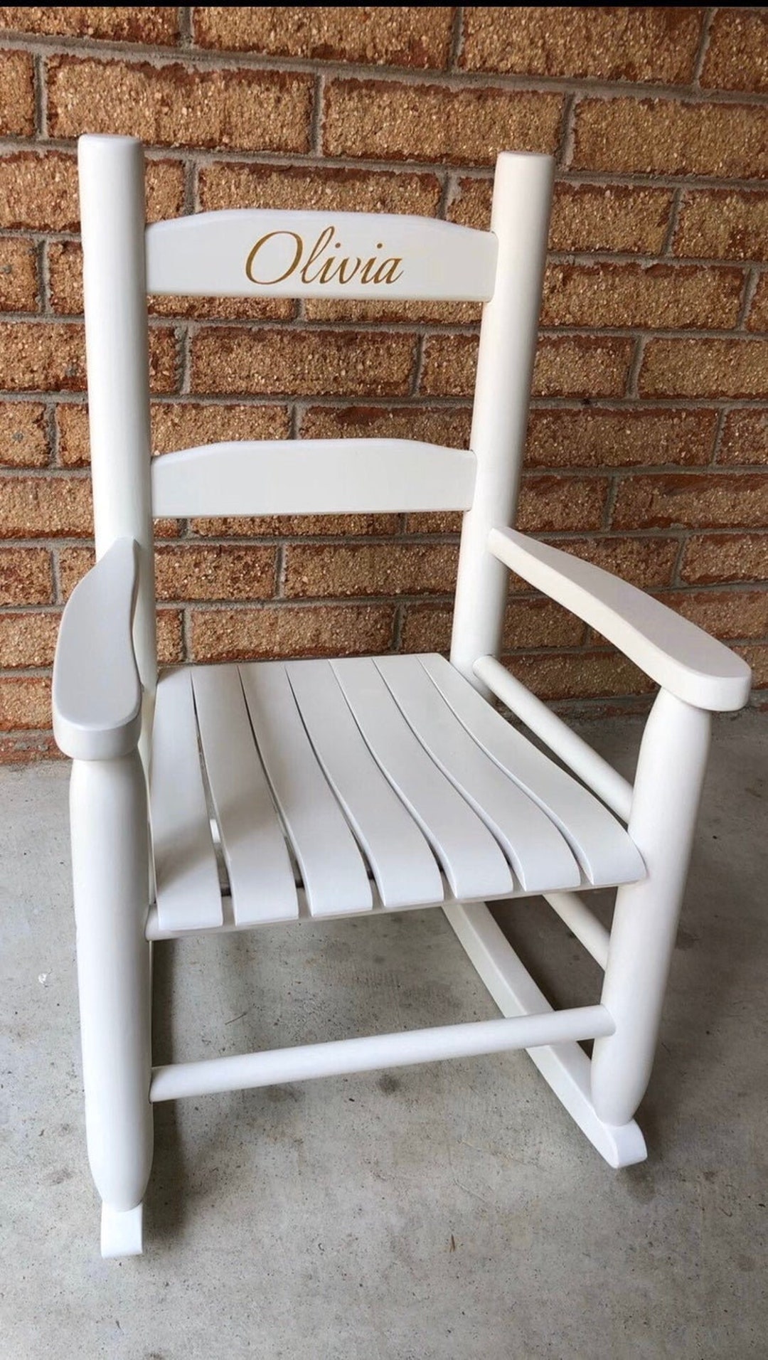 Solid Wood Rocking Chair - Etsy
