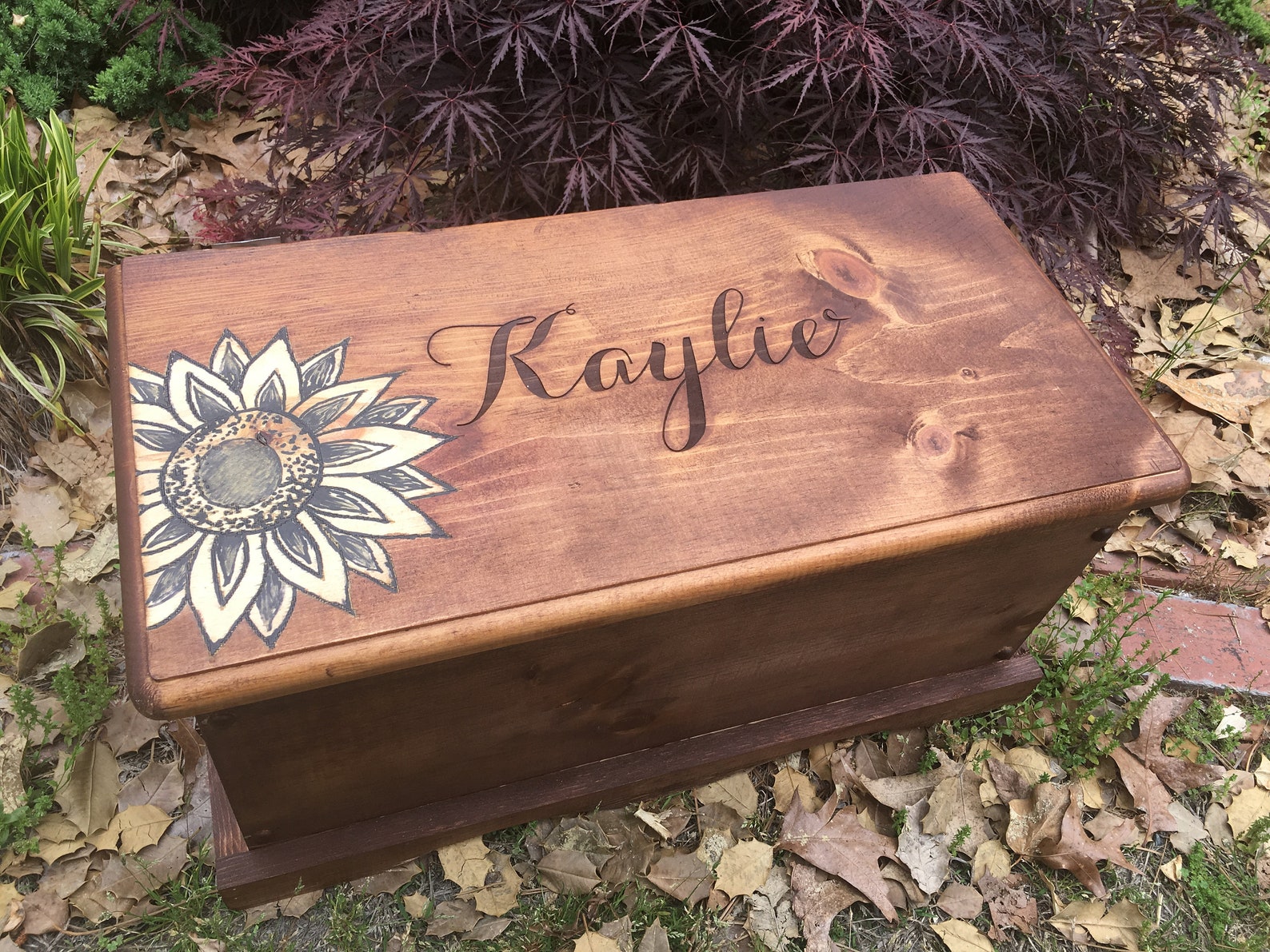 Sunflower Toy Box, Toy Chest, Storage, Hope Chest - Etsy