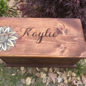 Sunflower Toy Box, Toy Chest, Storage, Hope Chest - Etsy