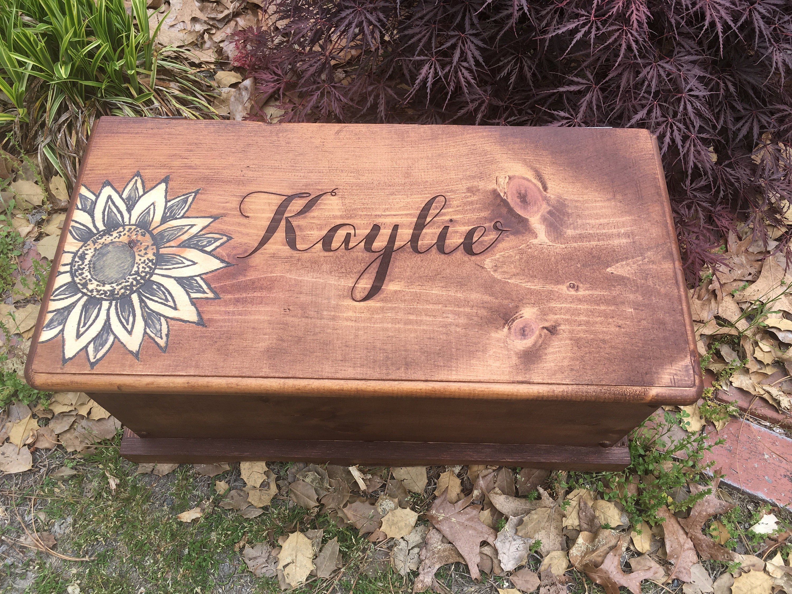 Sunflower Toy Box, Toy Chest, Storage, Hope Chest - Etsy