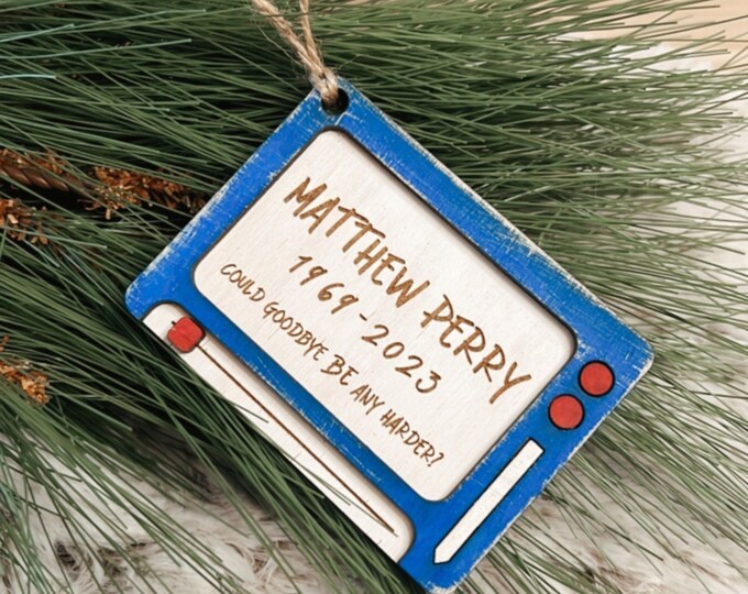 Matthew Perry Memorial Ornament, Chandler Bing Ornament, Friends ...