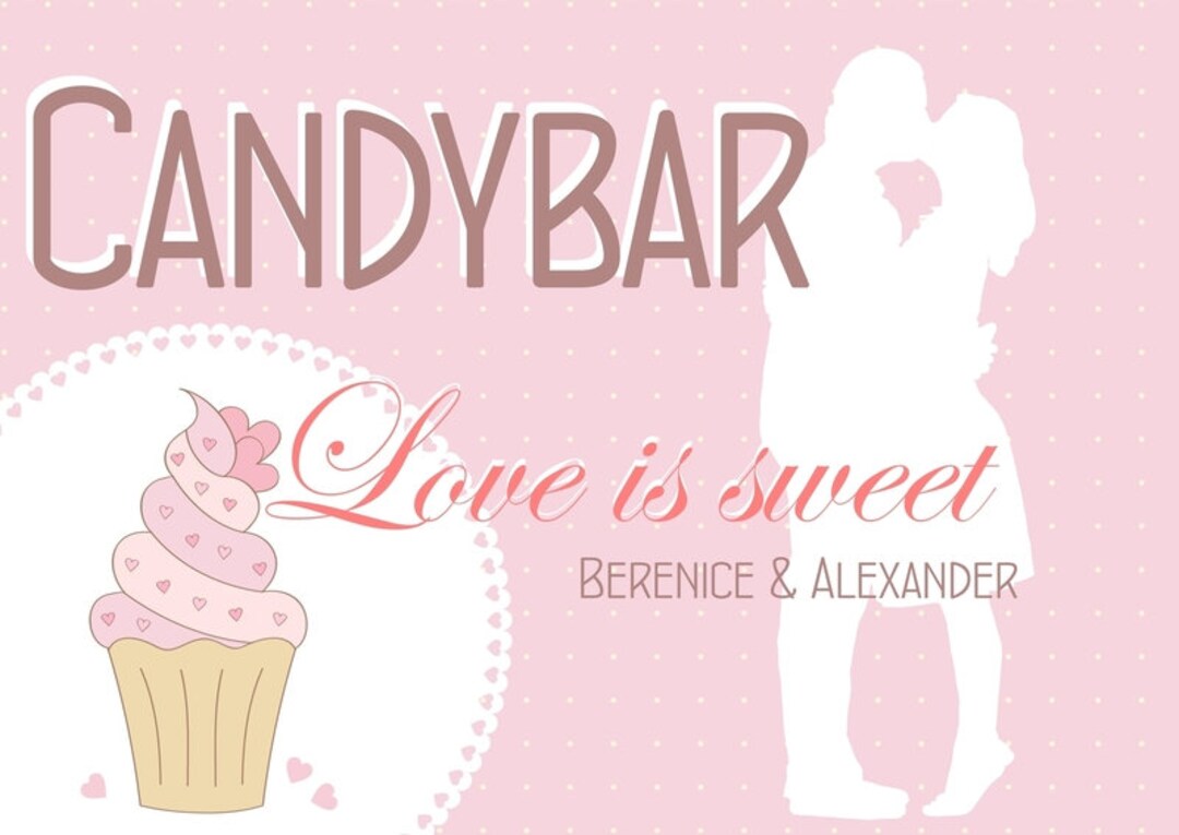 Personalized Sign for Your Candy Bar PDF for the Wedding - Etsy