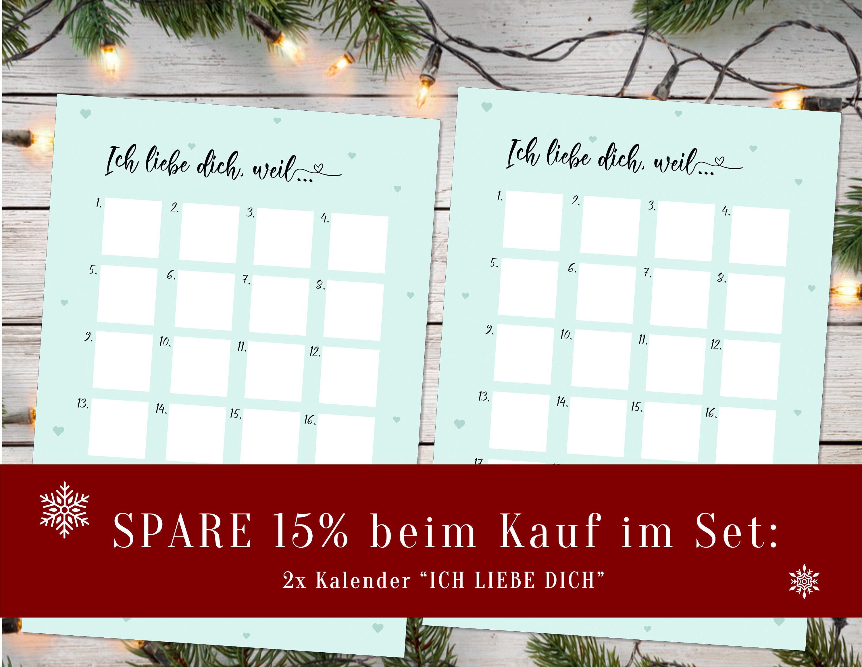 Adventskalender Ich Liebe Dich