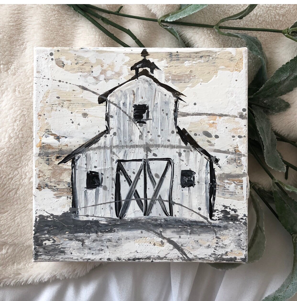 Simple Farmhouse Drawing