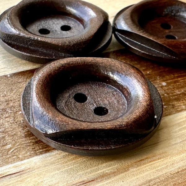 Brown Buttons - Etsy
