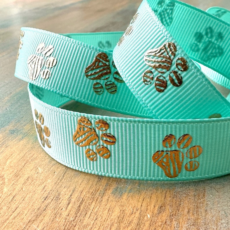 Paw Print Ribbon - Etsy