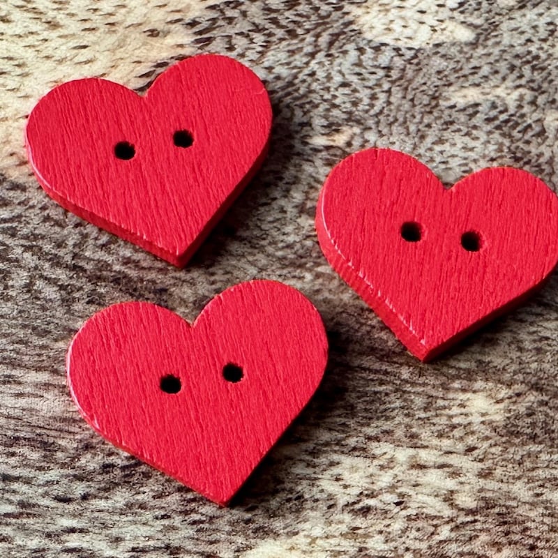 Heart Shape Buttons - Etsy
