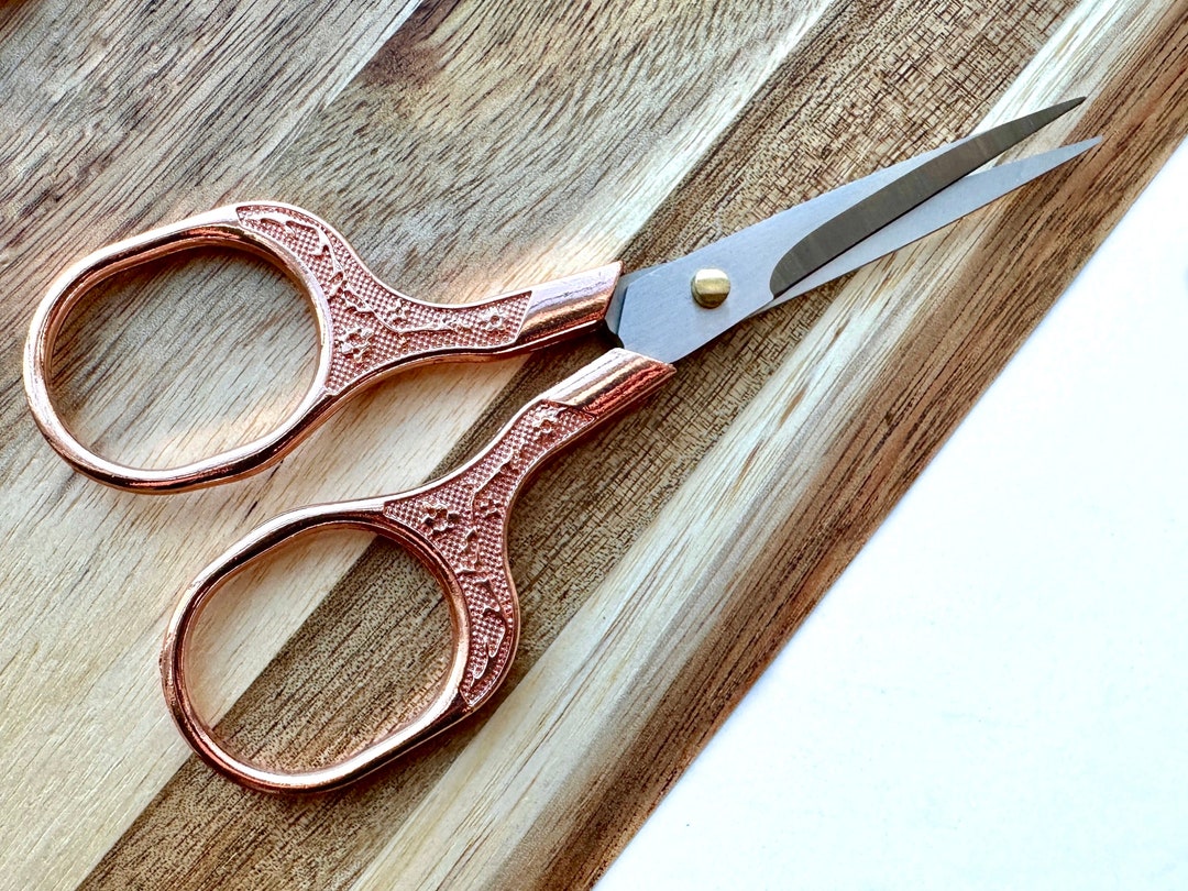 Rose Gold Vine Scissors 5 Inch Stainless Steel Craft Snippers Shears ...