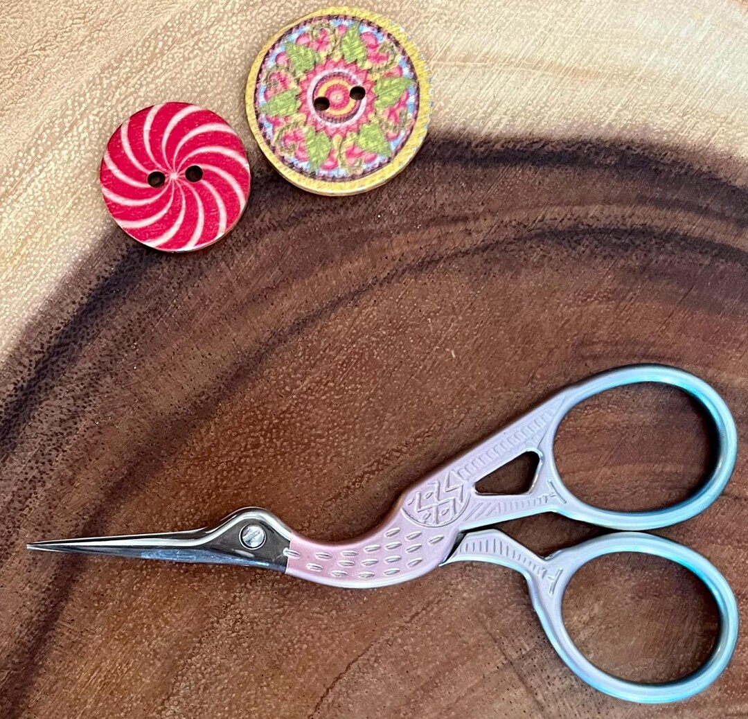 Lilacs Crane Scissors 3.5 Inch Stainless Steel Thread Snippers Gift for ...