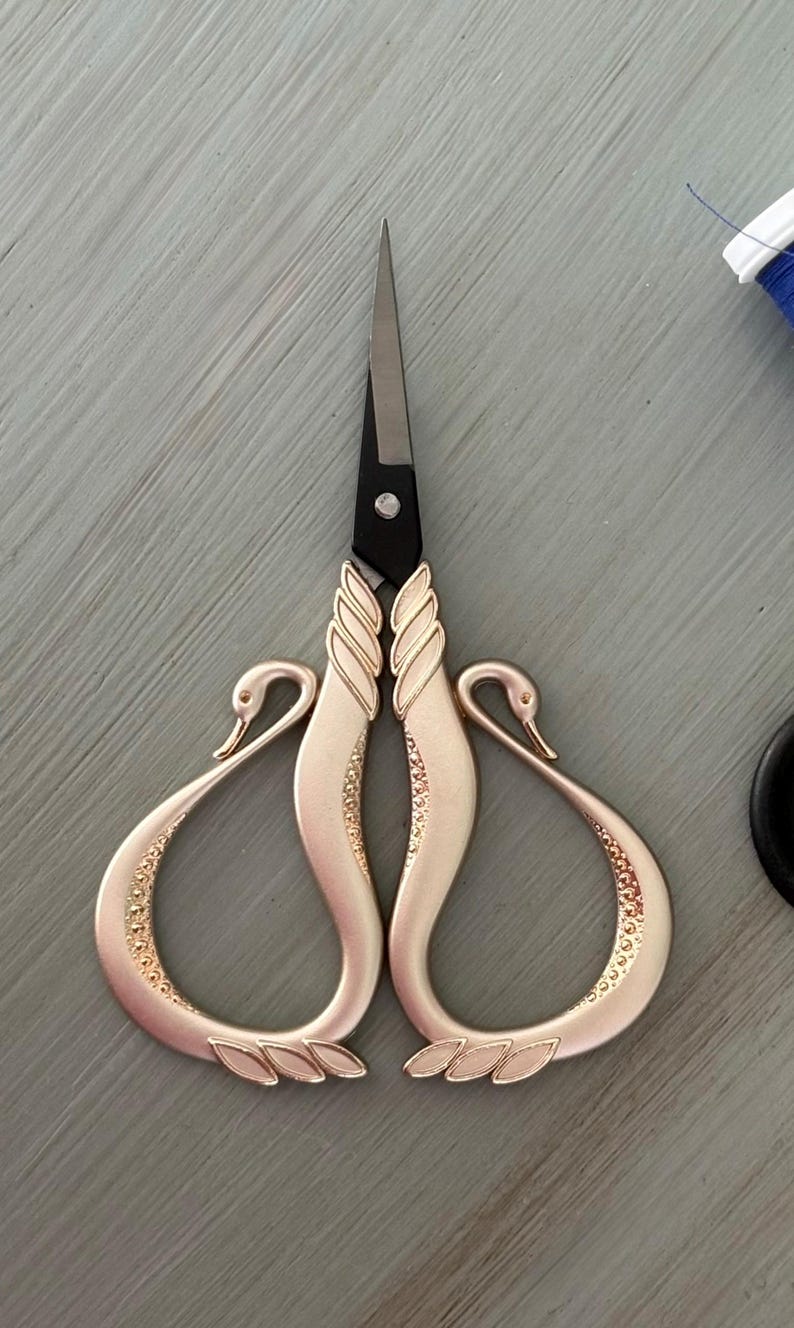 Pearl Swan Scissors 4.1 Inch Stainless Steel Snipper - Etsy
