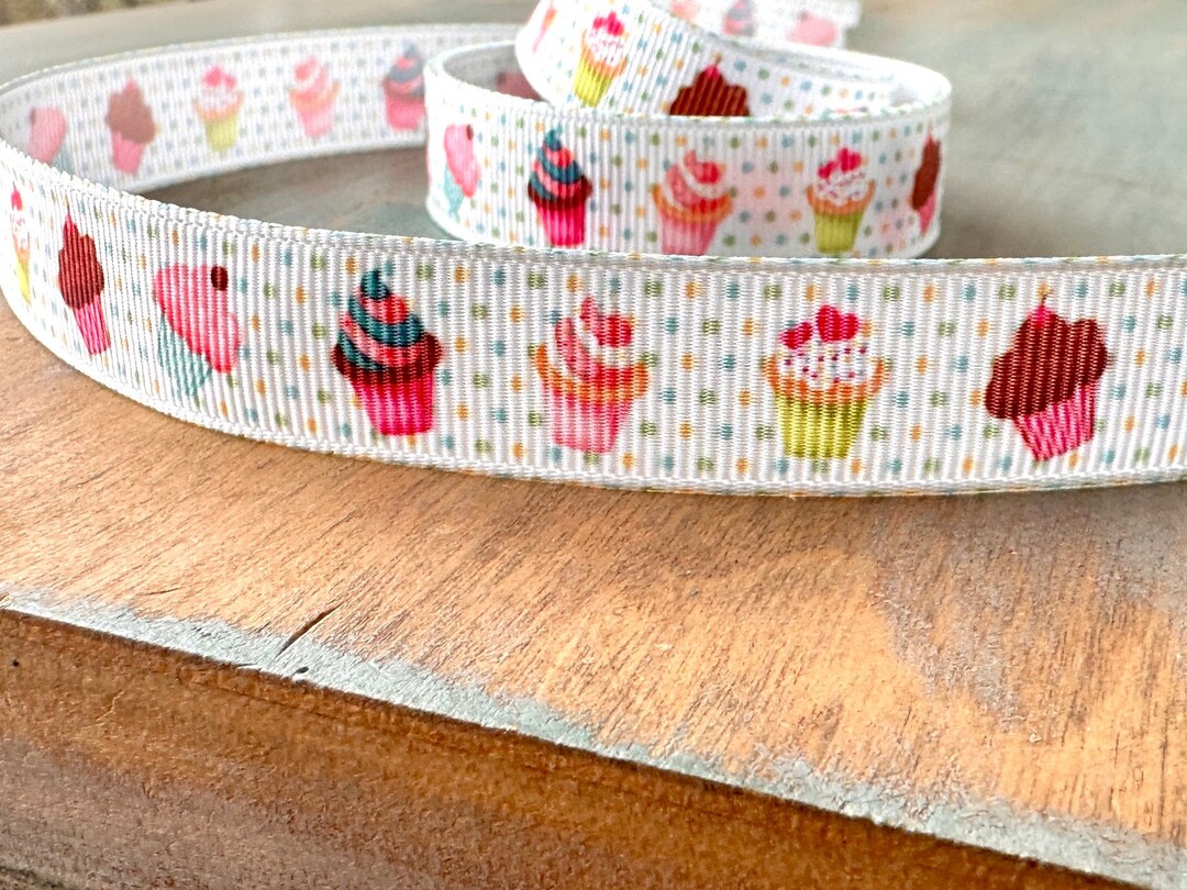 Party Cakes Grosgrain Ribbon 16mm Cupcake Ribbon for Party Decor ...