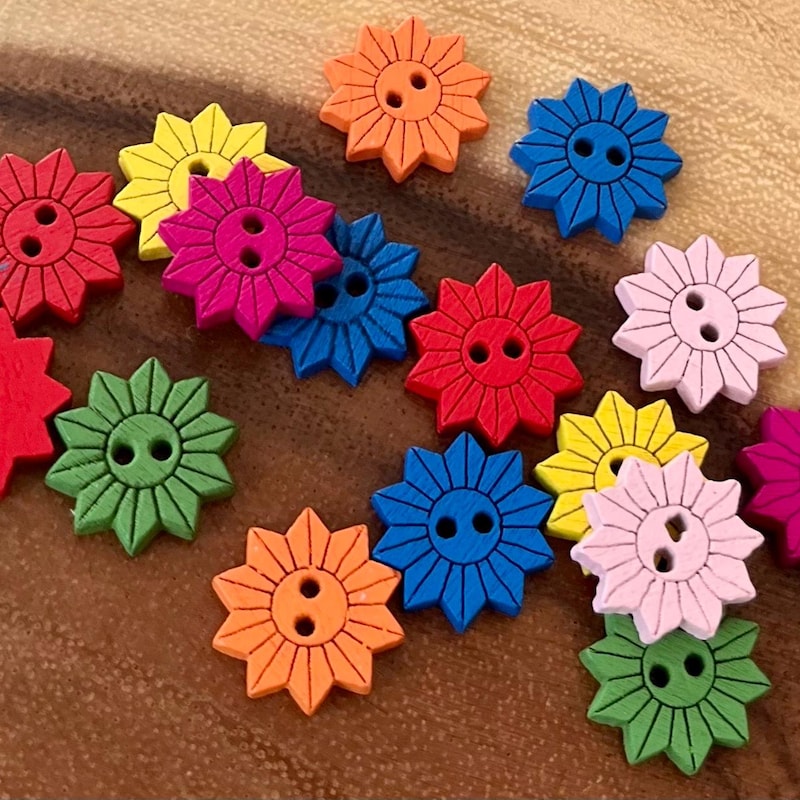 Daisy Button 15 Mm - Etsy