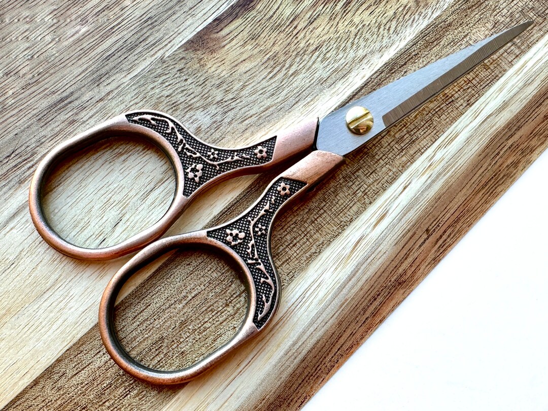 Copper Vine Scissors 5 Inch Stainless Steel Thread Snippers Scissor for ...