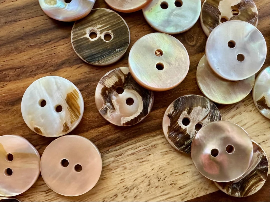 Natural Seashell Buttons 15mm 18mm Iridescent Light Seashell Cardigan ...