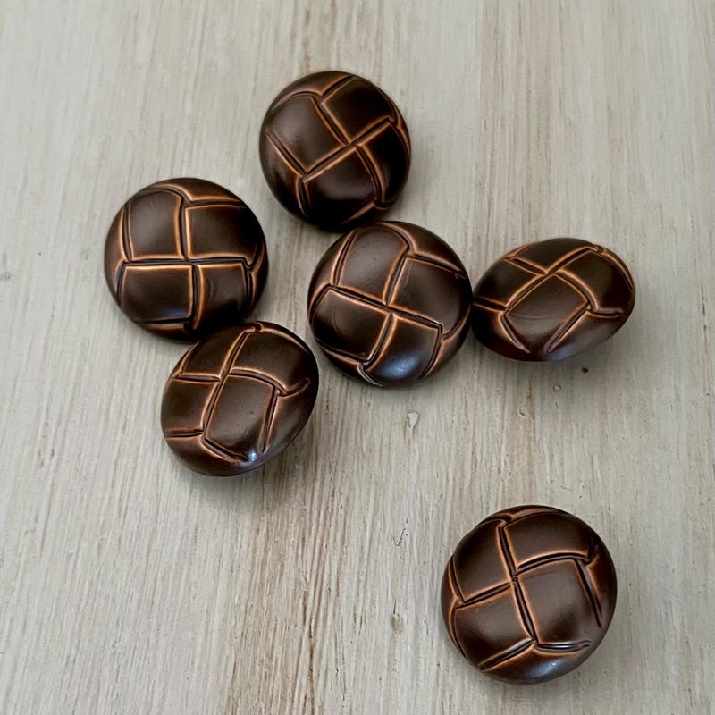 Faux Leather Buttons - Etsy