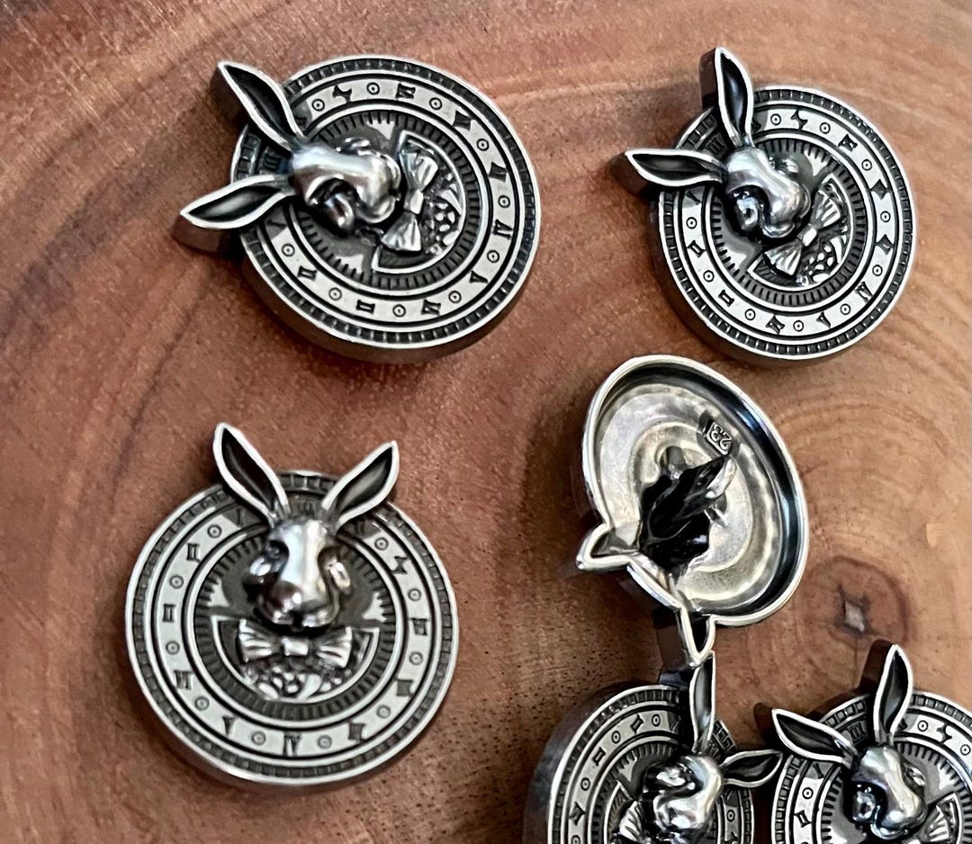Rabbit Shank Metal Buttons 18mm 23mm (2 or 6 Piece Set) - Etsy