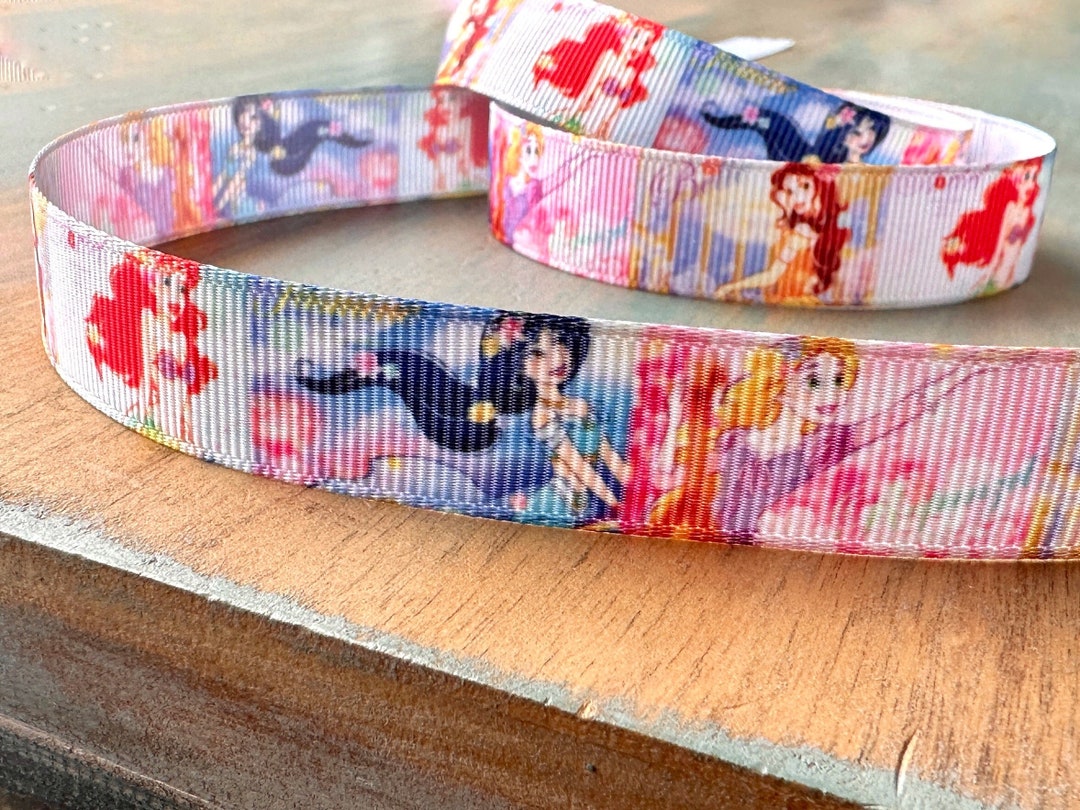 Princesses Grosgrain Ribbon 16mm 25mm Princess Party Decor Ribbon Gift ...