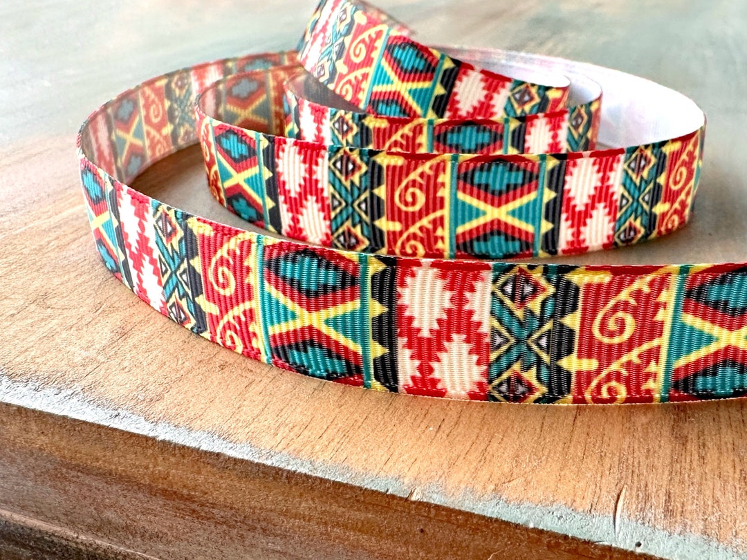 Tribal Trend Grosgrain Ribbon 16mm 25mm Southwest Trim for Hat Band ...